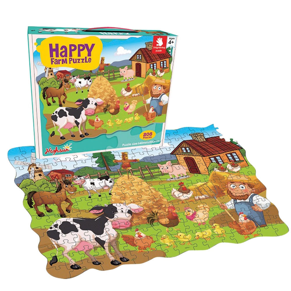Puzzle Deluxe Caja 208 Piezas Con Asa Diseño Surtido Nobel Toys - Dimeiggs