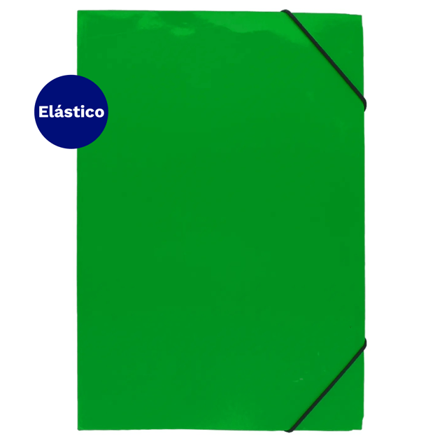 Carpeta Con Elastico Estandar Oficio 41 A 80 Hojas Verde Fultons - Dimeiggs