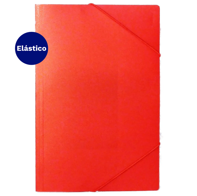Carpeta Porta Documentos Con Elastico Oficio Roja Fultons - Dimeiggs
