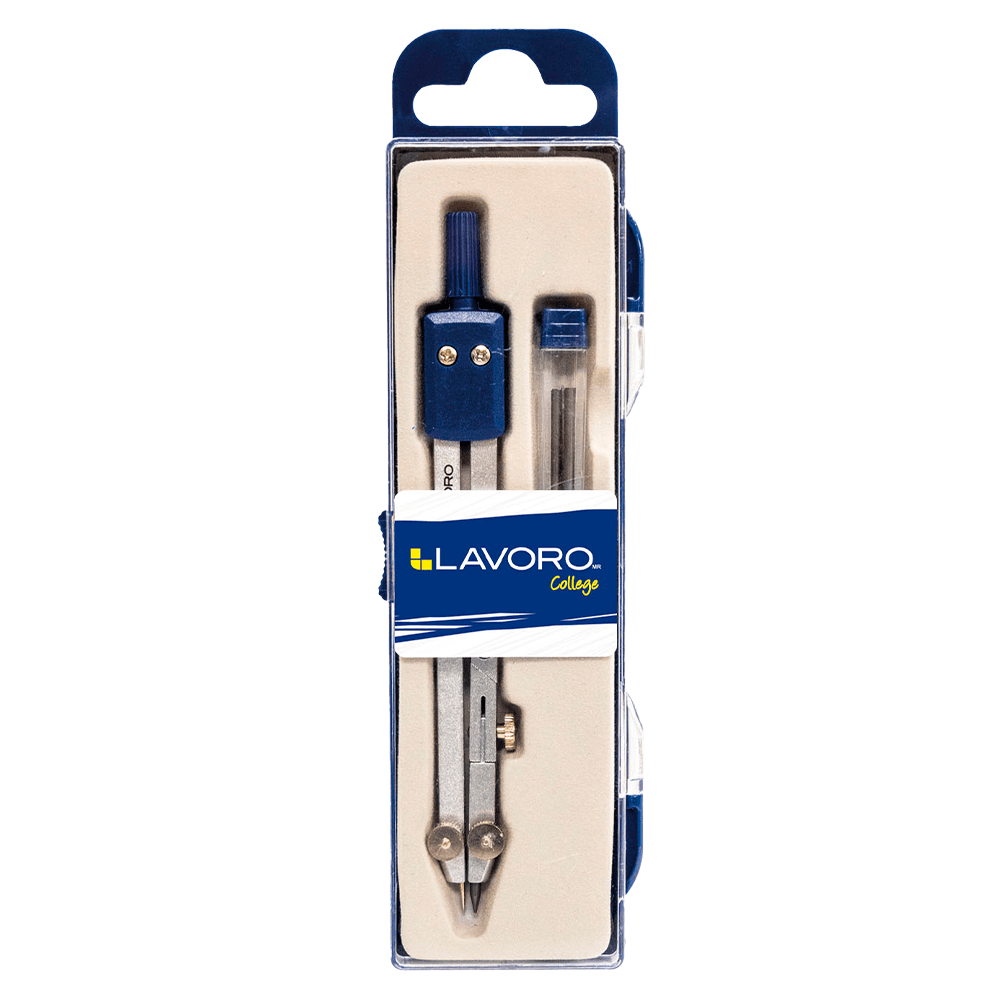 Compas Metalico Con Portaminas Lavoro - Dimeiggs