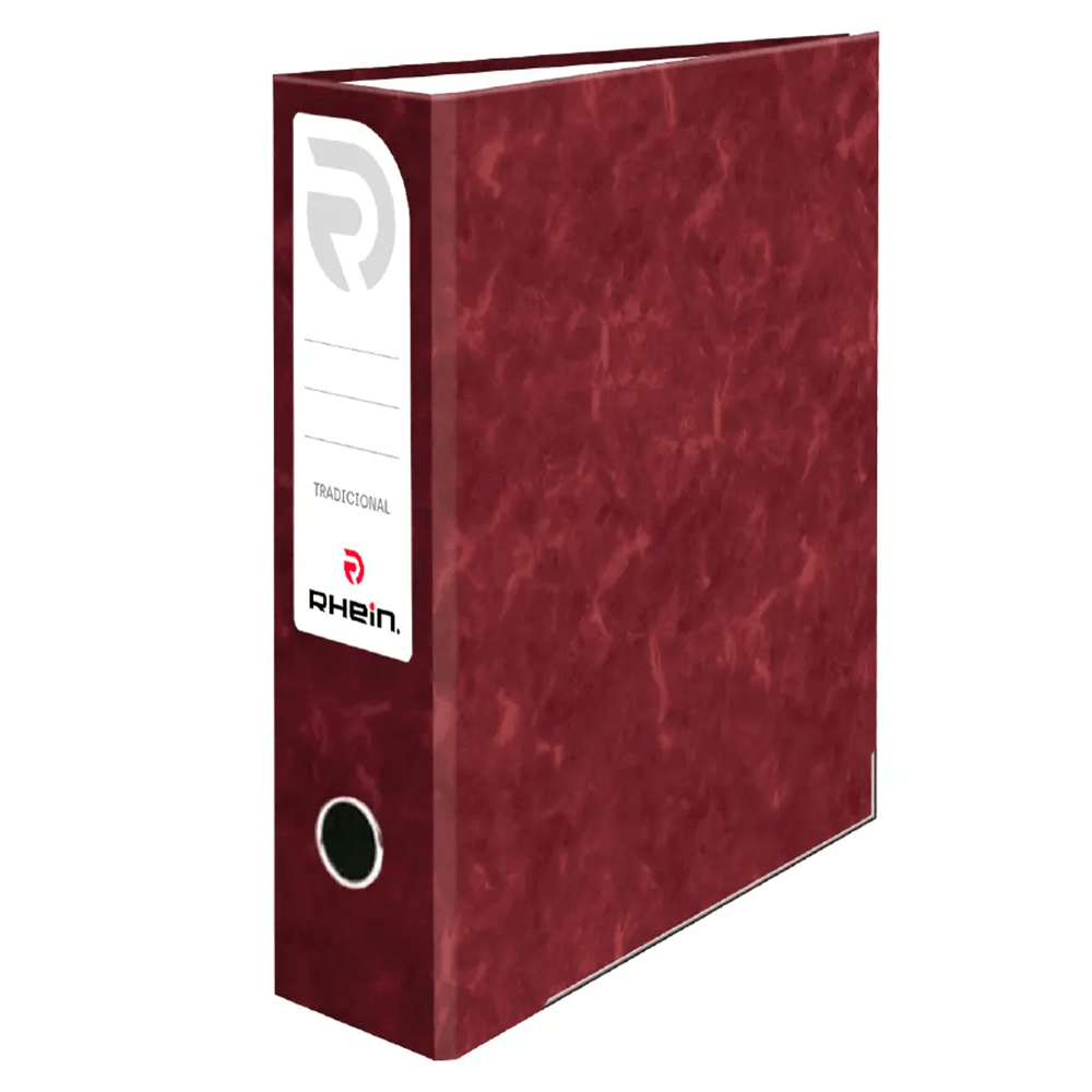 Archivador Oficio Lomo Ancho Burdeo Rhein - Dimeiggs